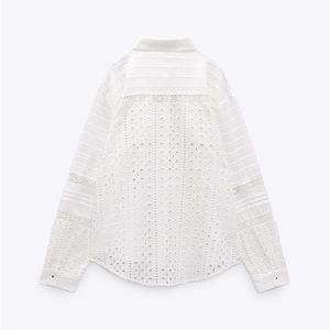 Zara | Tops | Nwt Zara Embroidered Cotton Shirt | Poshmark
